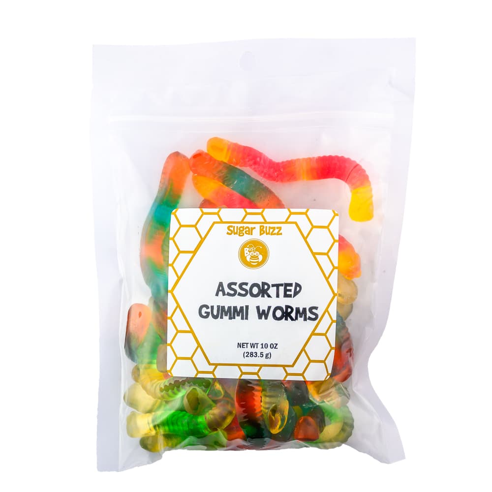 Assorted Gummi Worms - Busy Bee